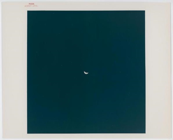 Apollo 13 The Earth in darkness from lunar distance, showing the ...